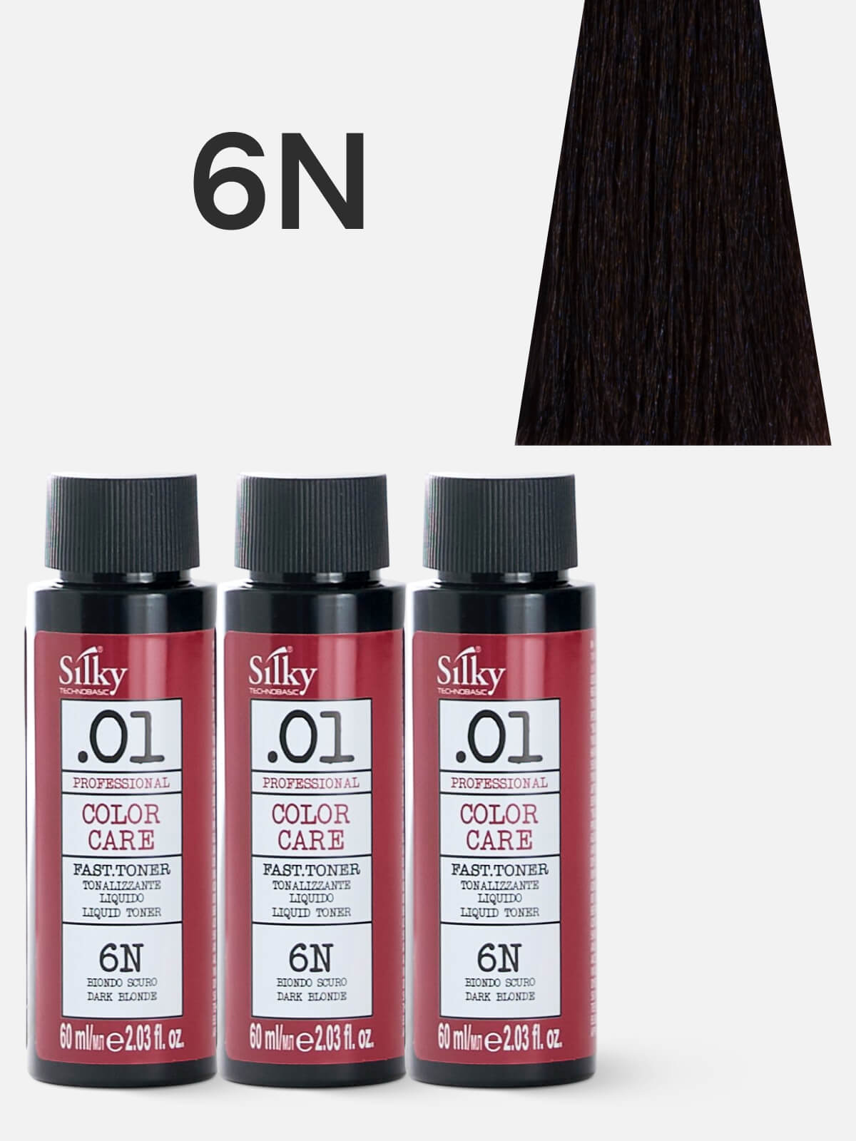 Краска тонирующая для волос Silky Techno Basic Professional Color Care ...
